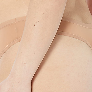 Amazon Essentials Women's Thong Underwear (Available in Plus Size), Pack of 6, Black/Washed Bronze, X-Small