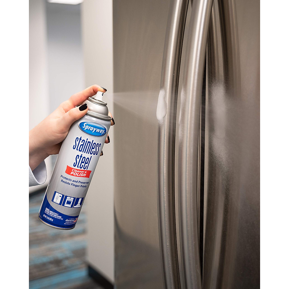 Sprayway SW148R Water-Based Stainless Steel Cleaner, 15 oz.