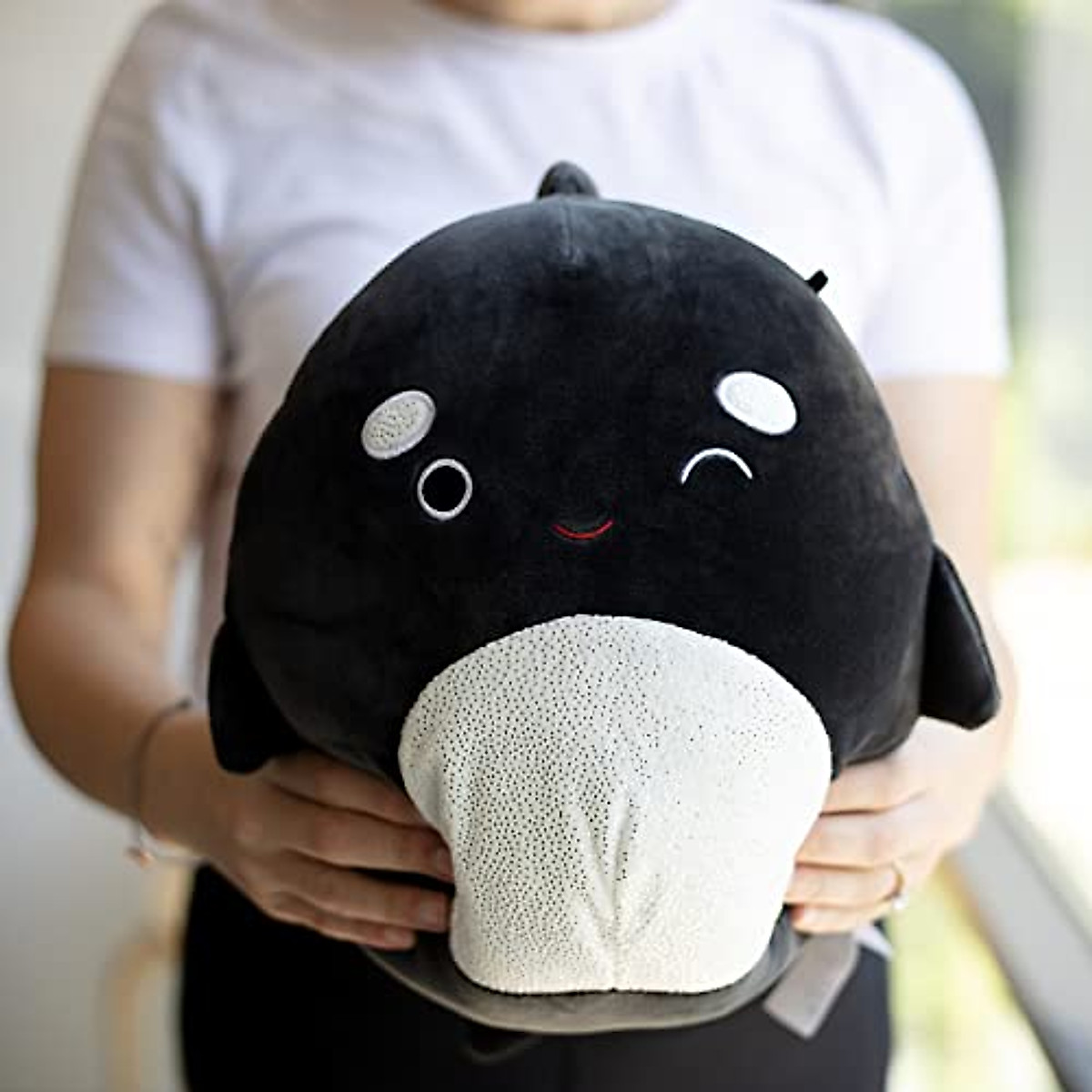 Squishmallows 10" Kai The Orca Whale - Official Kellytoy Plush - Soft and Squishy Killer Whale Stuffed Animal Toy - Great Gift for Kids