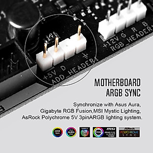 ID-COOLING XF-12025-ARGB-TRIO 120mm Case Fan ARGB 3 Pack RGB Fans 5V 3-PIN Connector MB Sync Internal Fans Cable Management Silent Fan PWM Fan for CPU Cooler/Radiator/PC Chassis