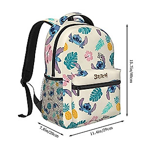 Horckey Cute Backpack Bookbags Casual Durable Daypack Laptop Backpacks Waterproof Travel for Boys Girls Adult One Size