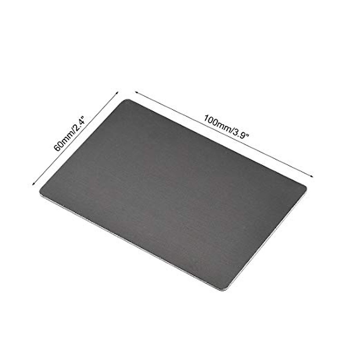uxcell Blank Metal Card 100x60x1mm Anodized Aluminum Plate for DIY Laser Printing Engraving Black 5 Pcs