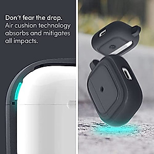 CYRILL Airpods 3 Generation Case Cover Wave Stone Designed for Airpods 3 Generation Case (2021) - Dark Gray