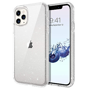DOMAVER iPhone 11 Pro Max Case Clear Glitter Sparkle Soft Gel Anti-Slip Durable Smooth Shockproof Protective Phone Cover for iPhone 11 Pro Max 6.5 Inch