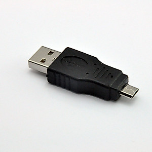 UCEC USB 2.0 Adapter - A-Male to Micro-Male - Black (2 Pack)