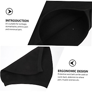 Healeved 3pcs waist support waist warmer waist strap comfy brace massaging heating pad Sweat Band Strap Lumbar Support Belt Stabilizer Lumbar Belt Lumbar Warmer massage waistline