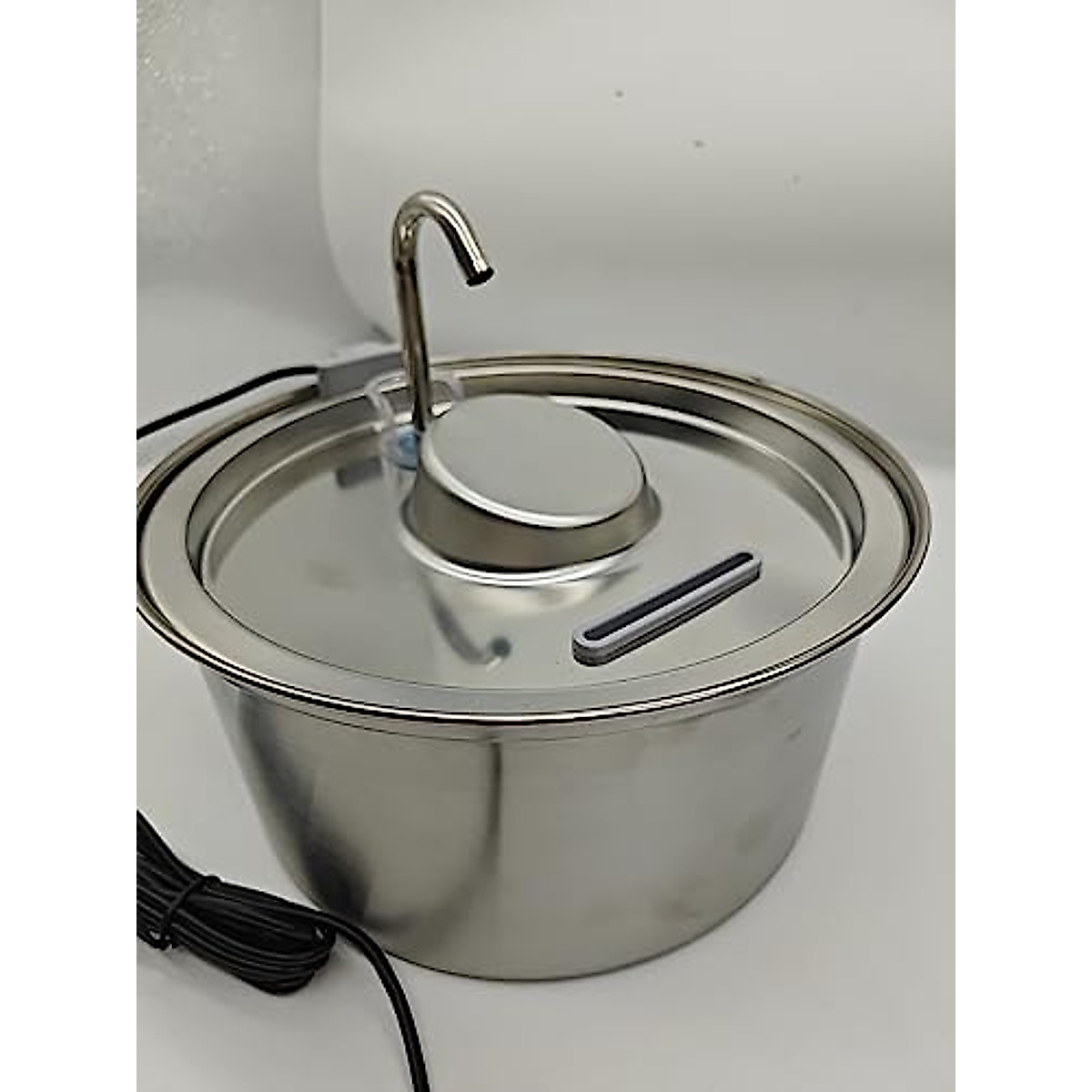 KOOGMOON Cat Water Fountain Stainless Steel, 108oz/3.2L Automatic Cat Fountain, Multi-Filtration, Easy to Clean, Ultra Silent Dog Water Dispenser for Cats, Dogs and Other Pets