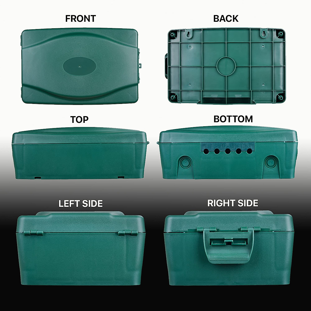 MASTERPLUG Weatherproof Cord Protector Box - Outdoor Waterproof Plastic Box Plug Cover, Durable Extension Cord Holder, Multi Plug Outlet Organizer