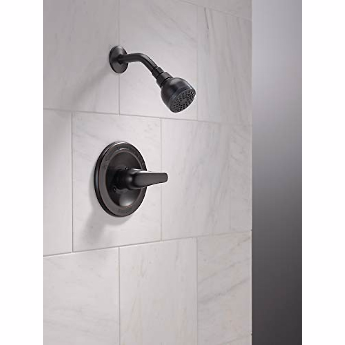 Peerless Single-Handle Shower Faucet Trim Kit with Single-Spray Touch-Clean Shower Head, Oil-Rubbed Bronze PTT188740-OB (Valve Not Included)