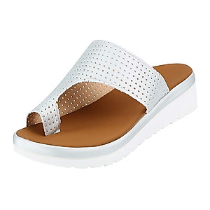 HunYUN 2019 New Women Thick Bottomed Sandal Shoes Wedge Heel Sandals Clip Toe Summer Beach Shoes