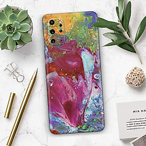 DesignSkinz Liquid Abstract Paint Remix V46 Protective Vinyl Decal Wrap Skin Cover Compatible with The Samsung Galaxy S20 (Screen Trim & Back Glass Skin)