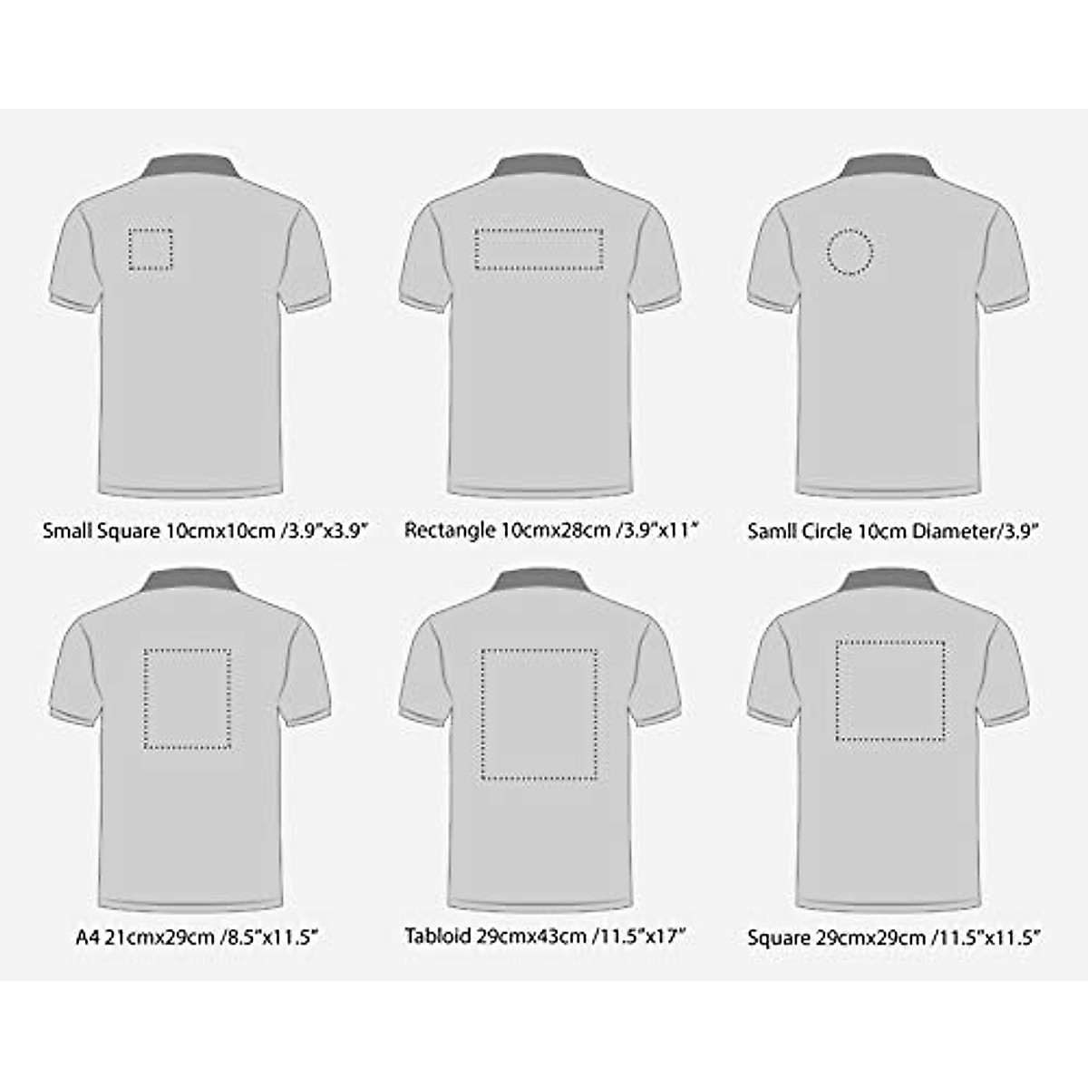 Subli-Cloth Cotton Sublimation Dark & Light Cloth Fabric Figure Sheets Square 10cmx10cm (3.9x3.9 Inch) (x 40 Units)