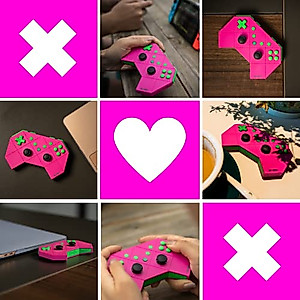 PB Tails CHOC Pink Switch Controller | Bluetooth Wireless Game Controller for Android, PC, STEAM, Raspberry Pi, Windows | Cute Switch Controller | Ideal Gaming Collectibles & Gaming Gift | Neon Pink