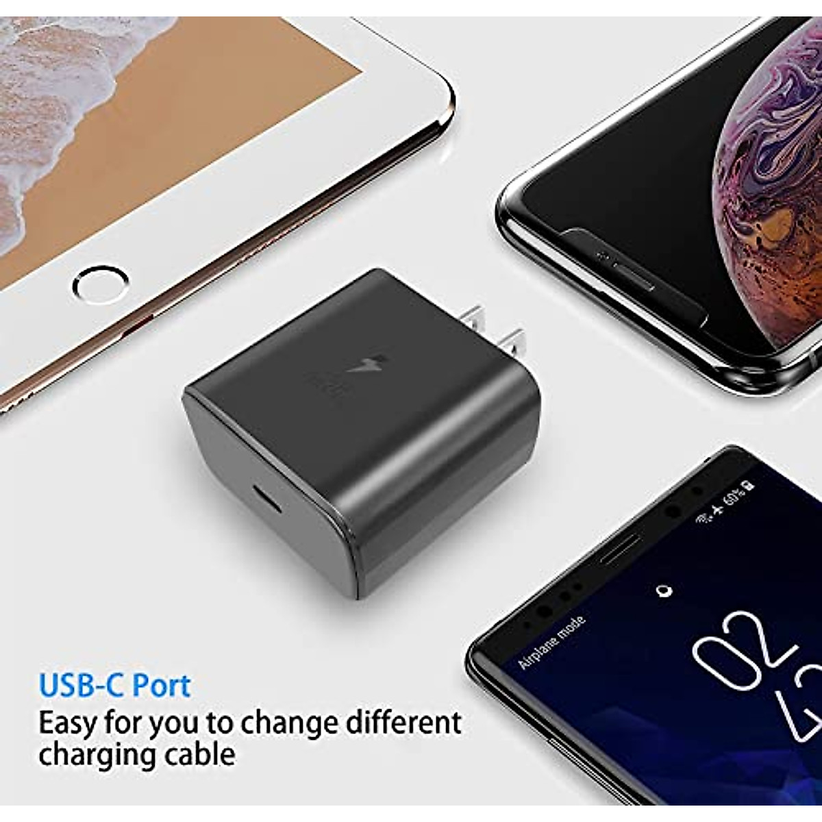 Type C Charger,Samsung 45W USB-C Super Fast Charging Wall Charger for Samsung Galaxy S23/S23 Ultra/S23+ S22 Ultra/S22/S22 Plus/Note 10/10 Plus,S21/Z Fold 4/Z Flip 4,Galaxy Tab S8/S8+/S8 Ultra