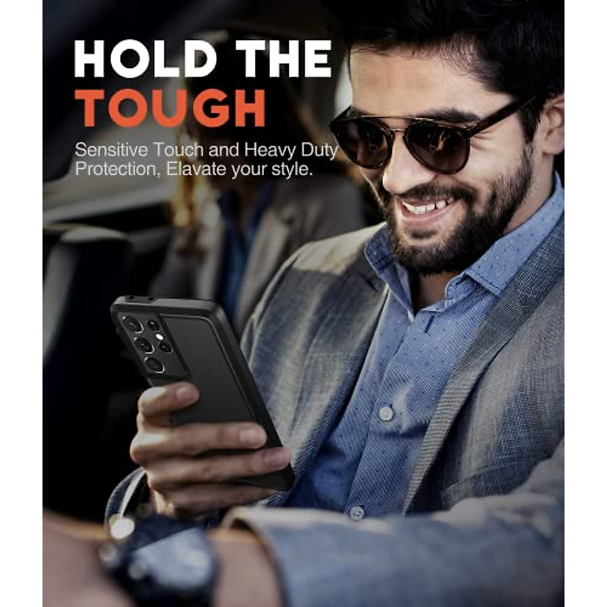 NALLOT for Samsung Galaxy S23 Ultra Case, [2 Layer Structure Protection] [Military Grade Anti-Drop] Lightweight Shockproof Protective Phone Case for Galaxy S23 Ultra 5G 6.8 inch' 2023-Black