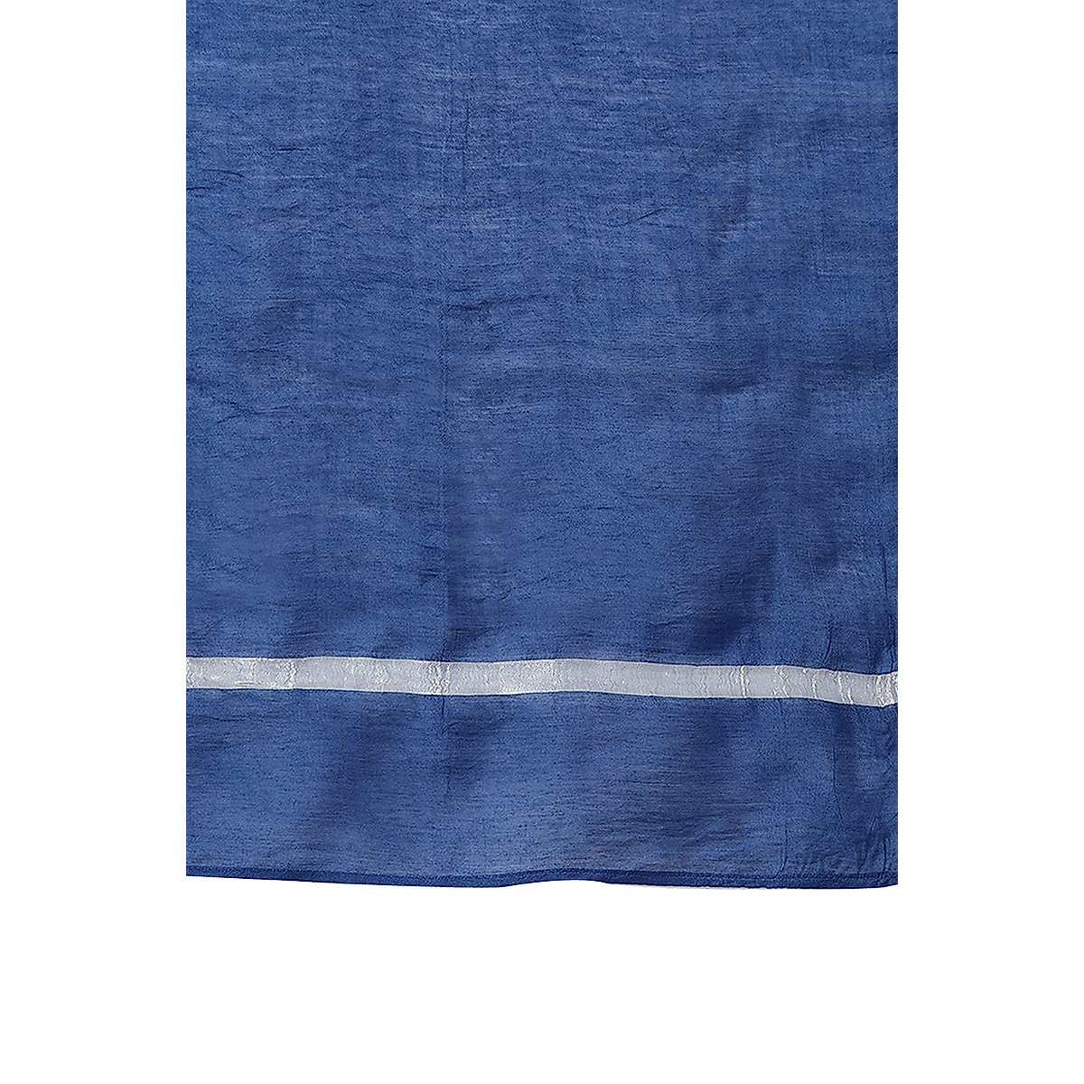 Janasya Indian Women's Off- White Yoke Printed Poly Silk Kurta with Palazzo and Dupatta