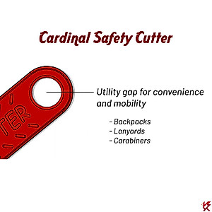 Cardinal Cutter Safety Box Cutter, Cardboard, Shrink Wrap, Plastic Banding & Packaging, Film, Seatbelts, Twine, Bags, Zip Ties - Made In USA - Carbon Steel Blade - Disposable/Recyclable (5, Yellow)