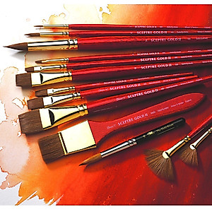 Winsor and Newton Sceptre Gold II Brush Rigger Short Handle 0