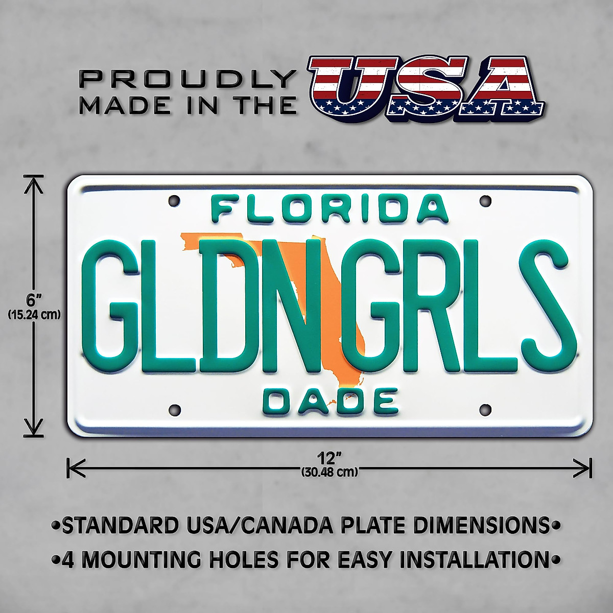 The Golden Girls | Florida | Metal Stamped License Plate