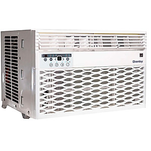 Danby DAC060EB6WDB 6,000 BTU Window Air Conditioner, Programmable Timer, LED Display and Remote Control, Ideal for Rooms Up to 250 Square Feet, in White