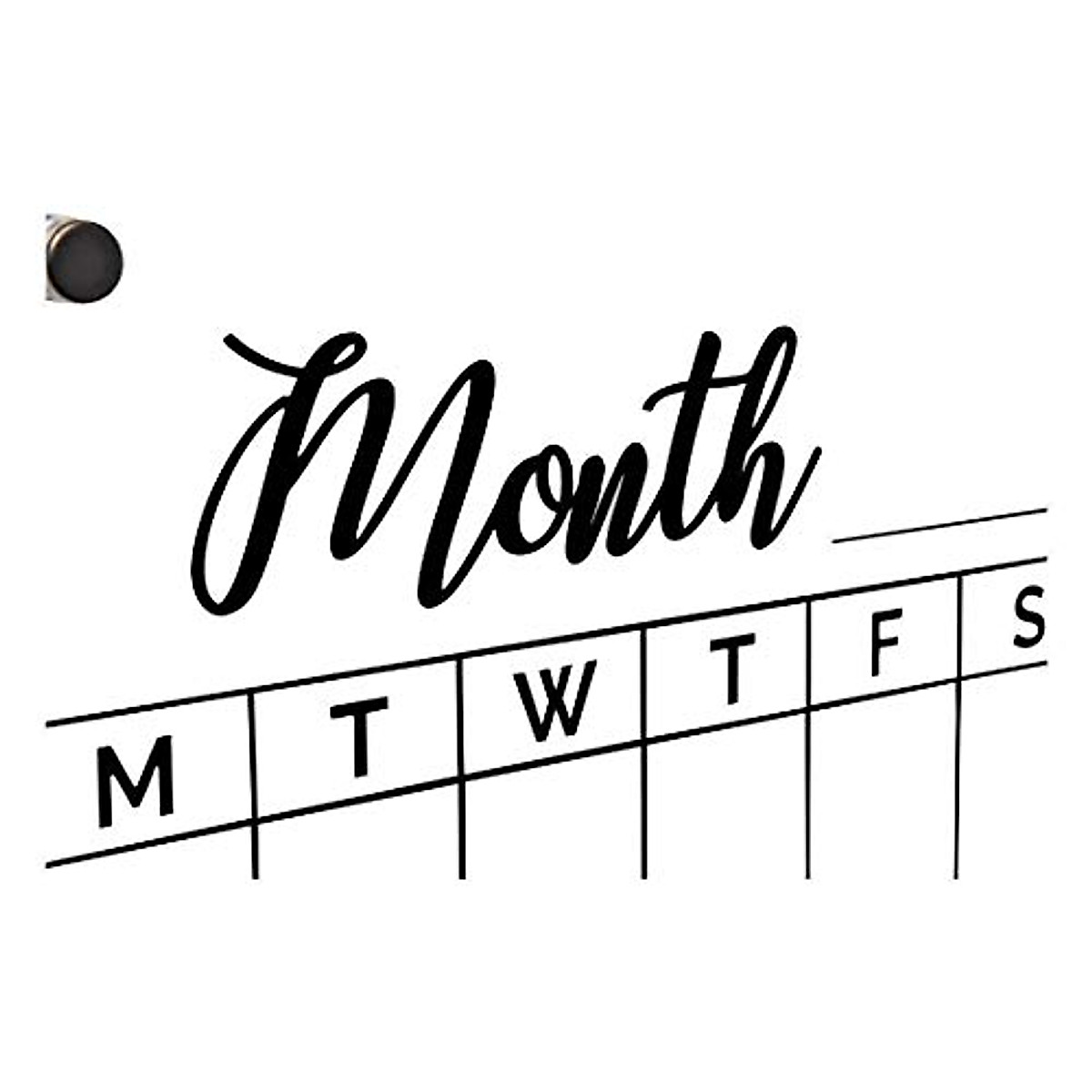 GenericJINCHENG Acrylic Calendar - Acrylic Calendar for Wall - Reusable Dry Erase Calendar for Wall - Clear Acrylic Wall Calendar - 18x24 inch - Monthly and Weekly Planner