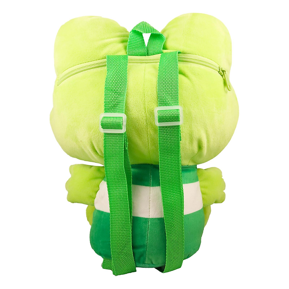 Hello Kitty and Friends Keroppi Plushie Set - Bundle with 14" Keroppi Plush Doll with Carrying Straps Plus Temporary Tattoos and More | Hello Kitty and Friends Gifts