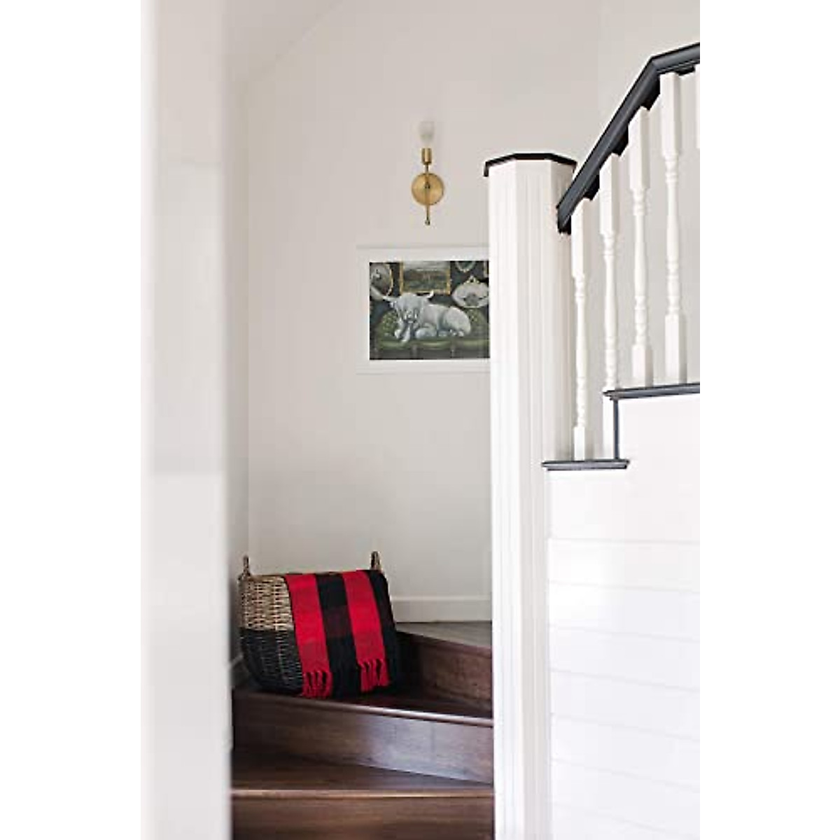 Red and Black Buffalo Plaid Rug I Machine Washable Front Door Mat | Farmhouse Rug 41” x 23” Buffalo Plaid Decor I Red Rug | Christmas Rug