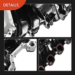 A-Premium Engine Upper Intake Manifold W/Gasket [SOHC, 8Cyl 4.6L] Compatible with Ford E-150, E-250 2007-2008, F-150 2007-2008, Lobo 2007-2008, Replace for# 019495456162