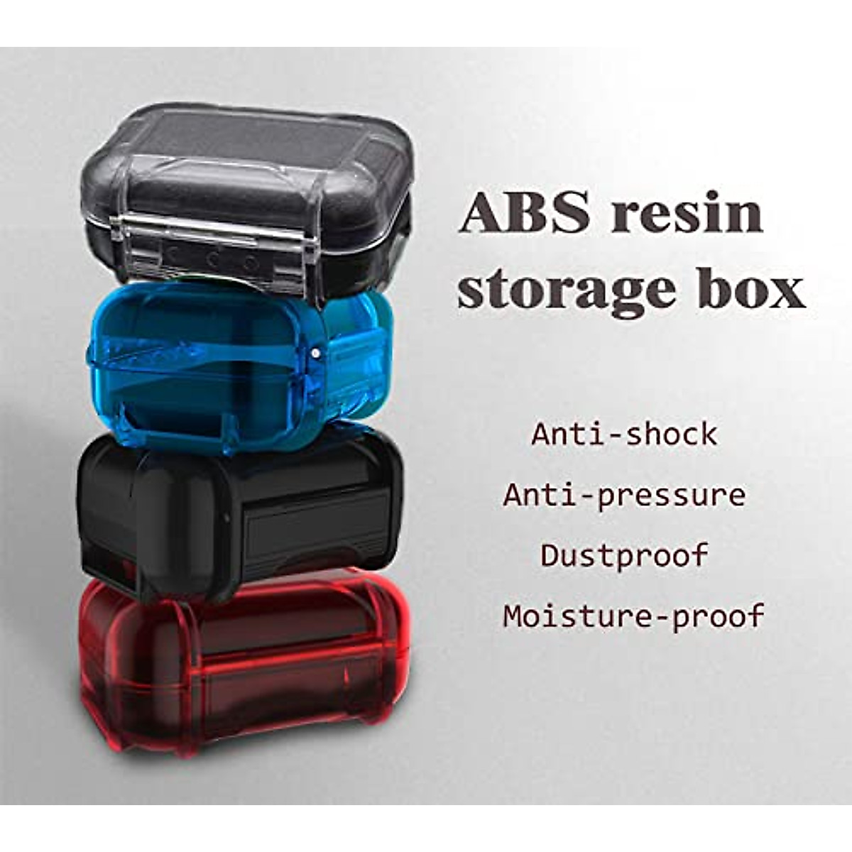 FEDAI ABS Resin Hard Storage Box Multifunction Protective Case for Earphone, Earbud, in-Ear Monitor Eartip(Orange)