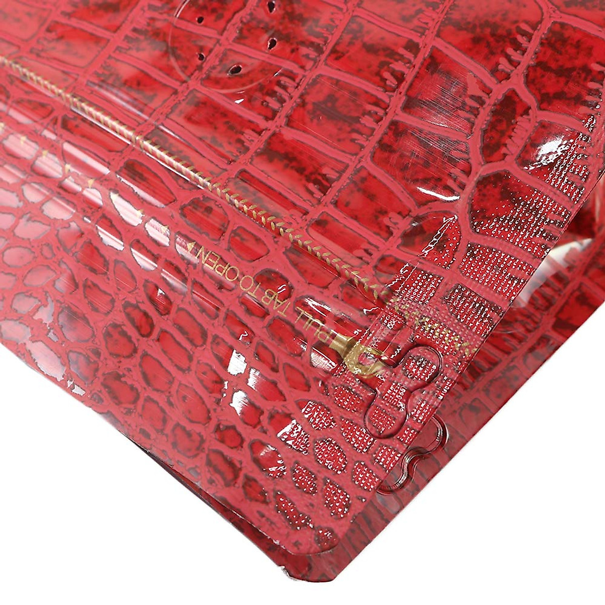 Different Colored & Print 25Pcs Heavy-Duty Aluminum Flat Bottom Stand-Up Bags w/Valve (8oz, Red Pattern)