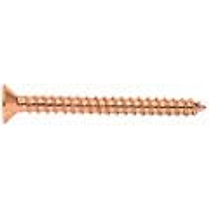 CRL Brushed Copper #10 x 2" Wall Mounting Flat Head Phillips Sheet Metal Screw - Package