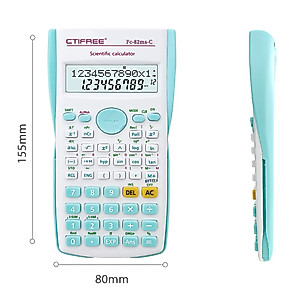 Colorful Scientific Calculator,Scientific Calculator with Cute Design for School and Business (Blue)