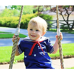 Petit Ami Baby Boys’ 2 Piece Nautical Bobby Suit with Collar, 18 Months, Navy