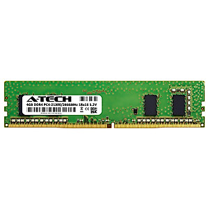 A-Tech 4GB RAM Replacement for Kingston ACR26D4U9S1KA-4 | DDR4 2666MHz PC4-21300 UDIMM Non-ECC 1Rx16 1.2V 288-Pin Memory Module