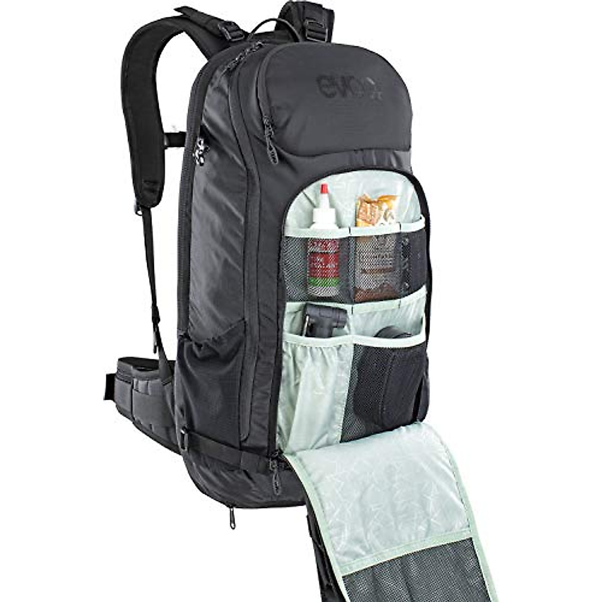 EVOC Sports Fr Trail E-ride Protector Backpacks, Unisex, 100114100-M/L, Black, M/L