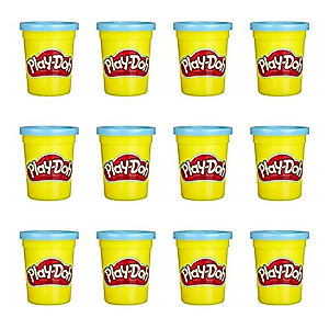 Play-Doh Bulk 12-Pack of Blue Non-Toxic Modeling Compound, 4-Ounce Cans