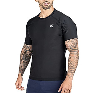 Kewlioo Men's Sauna Suit Shirt - Heat Trapping Sweat Compression Vest, Shapewear Top, Gym Exercise Versatile Heat Shaper Jacket (Black, M)