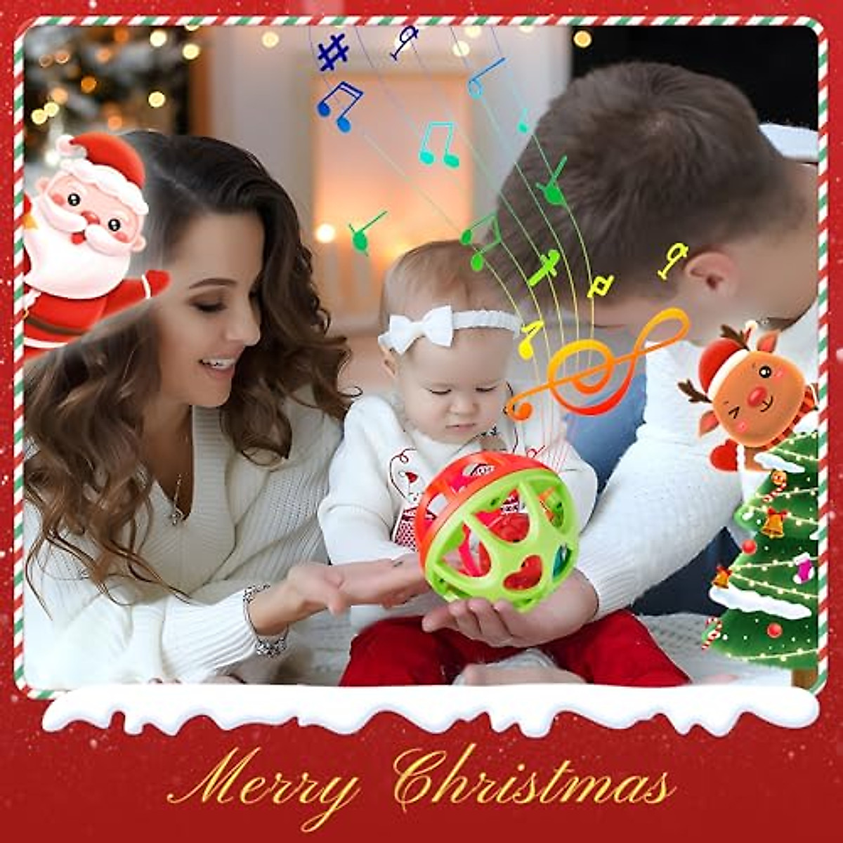 Baby Toys 3-6 Months Sensory Rattle Balls Textured, Hand Catching Balls Rattle Sensory Easy-Grasp Toy Toys for Babies Infant Toy Sensory Developmental Newborn Baby Toys 6 to 12 Months