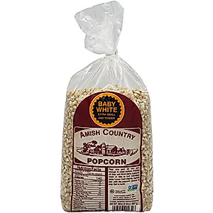 Amish Country Popcorn - Baby White Extra Small and Tender - GMO Free 2 lb Bag