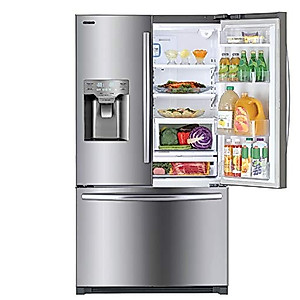 Winia 26cu.ft. French Door Refrigerator with Ice & Water Dispenser, Stainless Steel