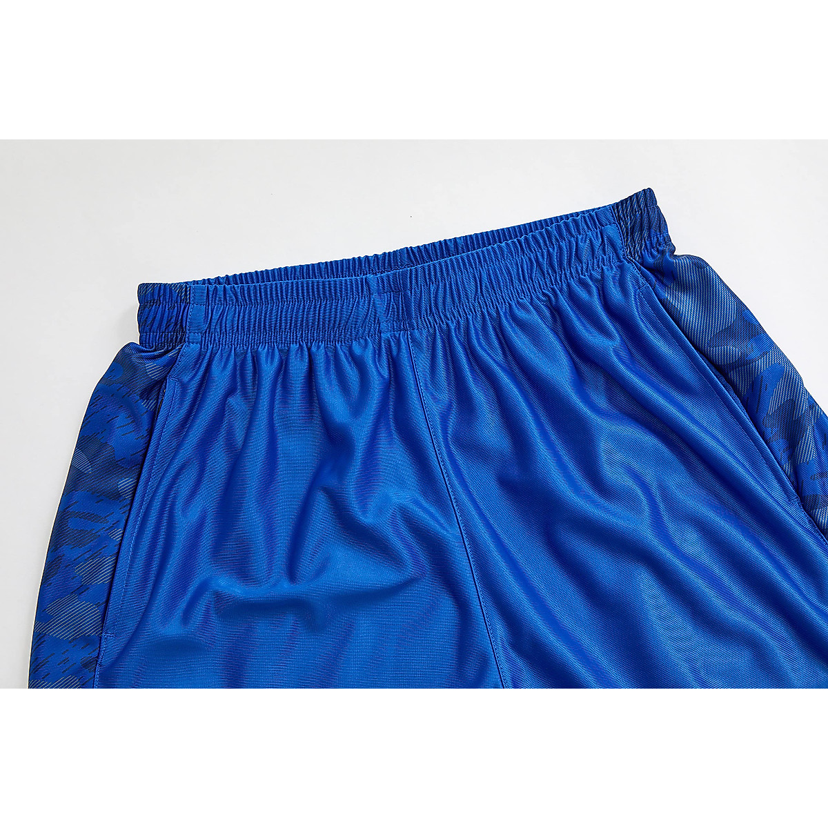 URBEX Men's Long Athletic Basketball Shorts with Pockets Running Gym Workout Sport Shorts(Royal,XL)