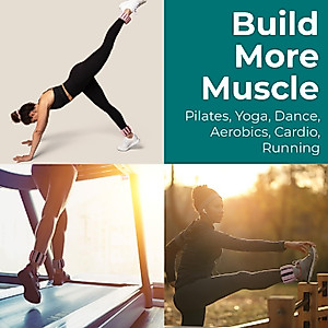 Home Gym Weights for Women - Pink - Set of 2 (1lb), Adjustable Wearable Ankle and Wrist Weights, Yoga, Dance, Barre, Pilates, Cardio, Aerobics, Walking