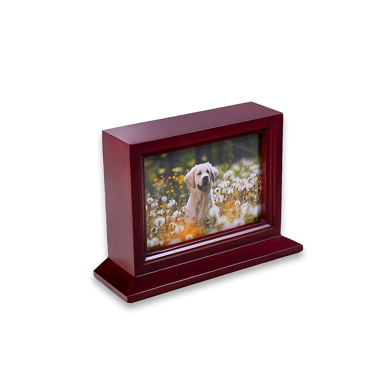 Deering Moments Photo Frame Wood Pet Urn for Ashes, Picture Frame Urn for Pets, Holds up to 50lb Pre Cremation Weight