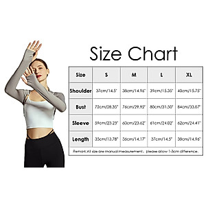 Trendy Ballet Dance Shawl Shrug for Women Open Front Cardigan Workout Arm Sleeves Crop Bolero Top with Thumb Holes for Cycling Outdoor Yoga Pilates Golf Sun Protection Grey