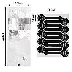 Over The Sink Dish Drying Rack Roll Up Stainless Steel Holder Cookie Bags for Packaging and Gift Giving Treat Bags for Bakery and Cookies Wrapper with Sticker and Ribbon