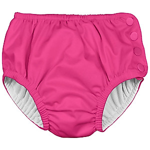 i Play 2 Pack Absorbent Cloth Reusable Toddler Swim Diapers Hot Pink 4T