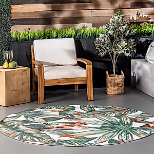 nuLOOM Contemporary Floral Lindsey Area Rug, 6' Round, Multi