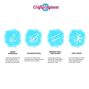 The Crafty Engineer Custom Kids Water Bottle (Green)