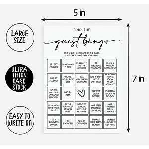 All Ewired Up 50 Find The Guest Bingo Game (50-Cards) Fun Baby Shower Game Activity, Bridal Shower, Wedding Decorations, Rehearsal Dinner, Engagement Party, Gender Neutral Boy or Girl, Minimalist