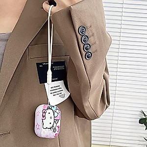 Anime Pattern Compatible with AirPod Pro 2nd Case, Anime Airpod Case for Boys Girls Teens, IMD Full Body Protection Shockproof Cover with Lanyard for Apple AirPod Pro 2nd (Marie Cat)